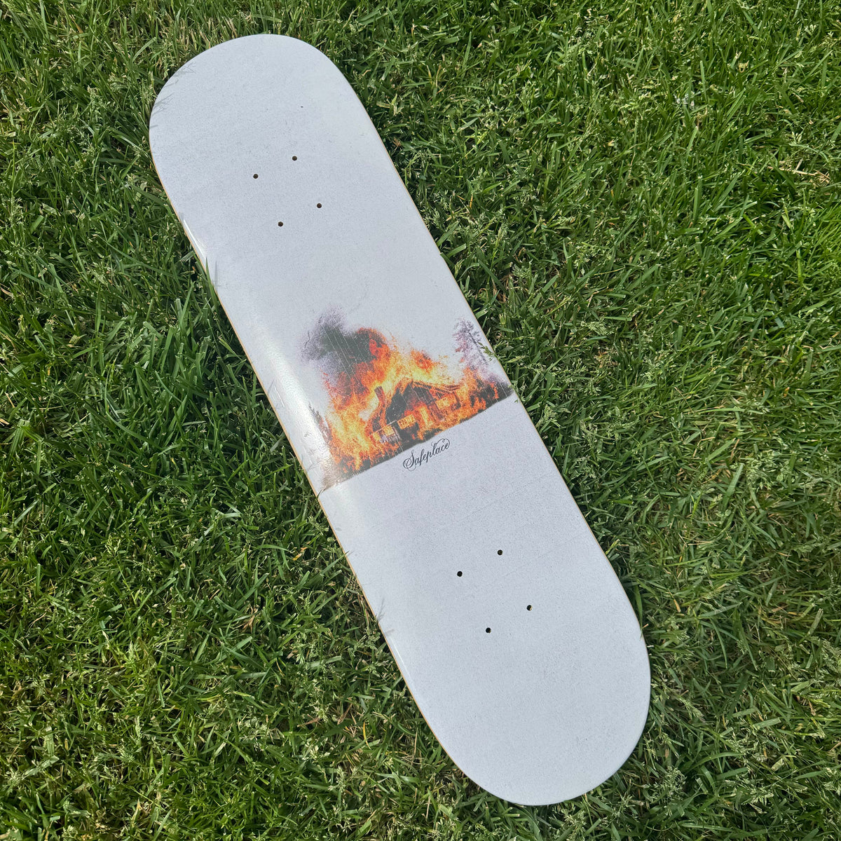 Safeplace NY | cabin-fire-skateboard-deck